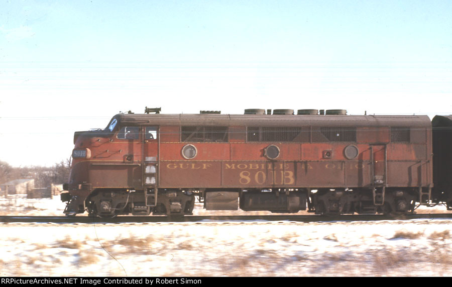 GMO 801B F3A TR 94 ELKHART IL F-UNIT IN FLIGHT